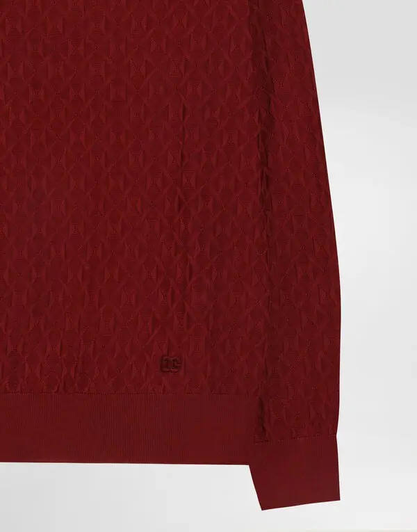 Dolce & Gabbana Micro-dot Stitch Polo Shirt