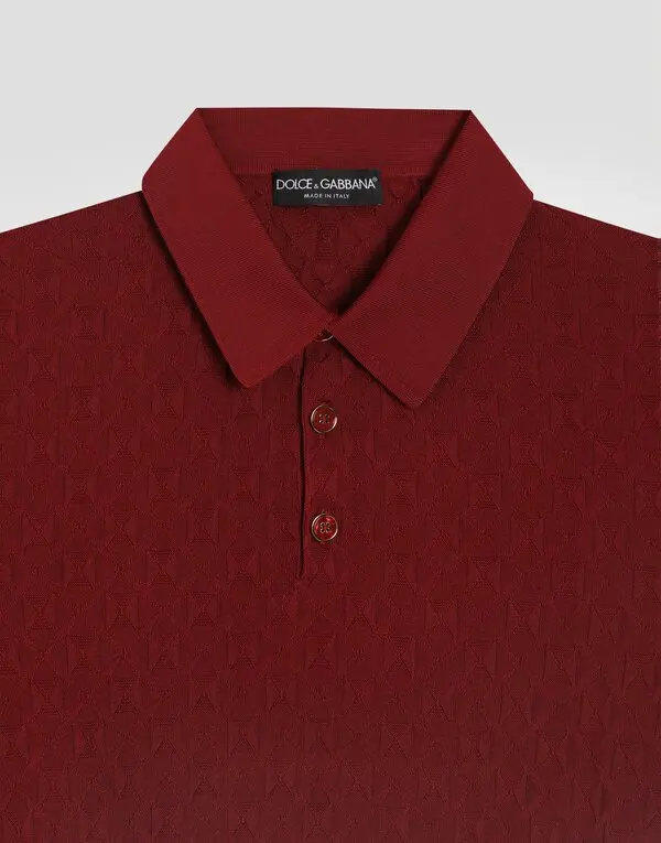 Dolce & Gabbana Micro-dot Stitch Polo Shirt
