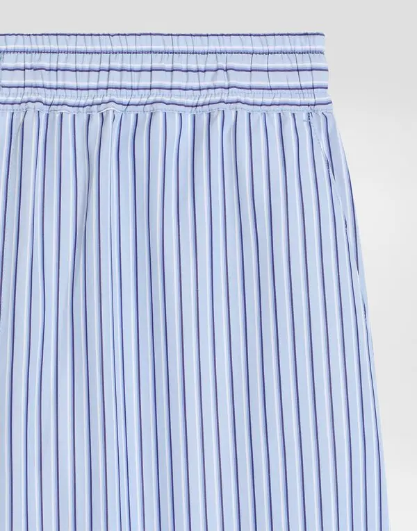 Dolce & Gabbana Striped Poplin Bermuda Shorts - Multicolor