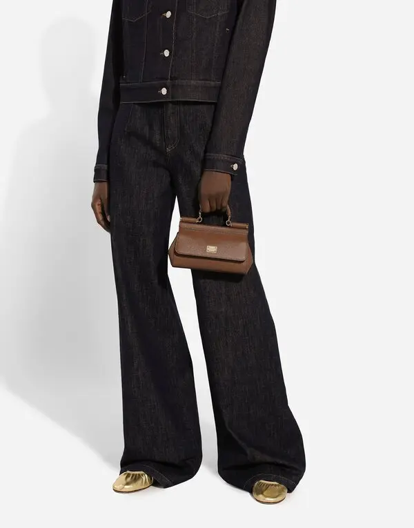 Dolce & Gabbana Mini Sicily Handbag - Brown