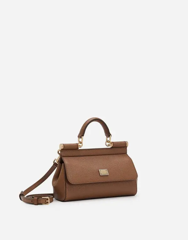 Dolce & Gabbana Mini Sicily Handbag - Brown