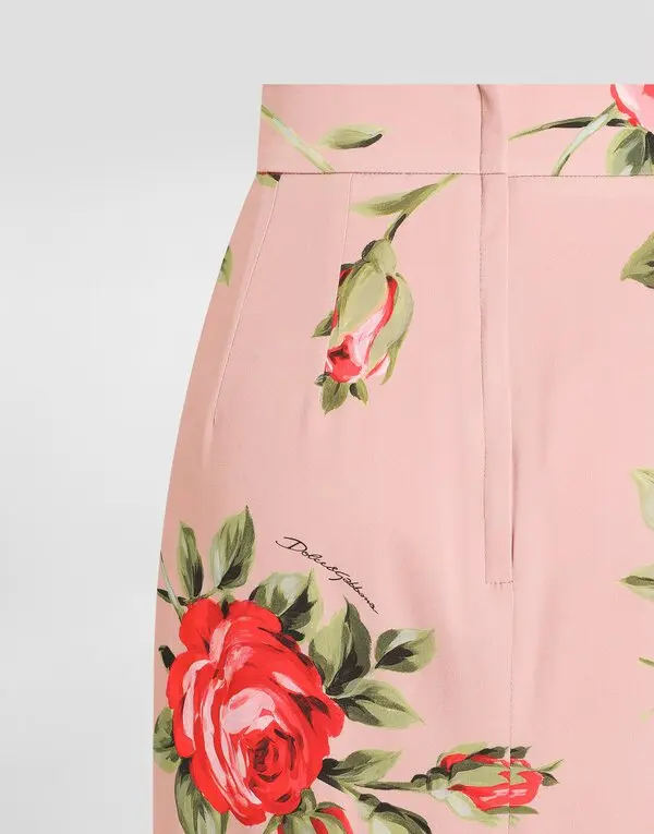 Dolce & Gabbana Printed Straight Skirt - Multicolor