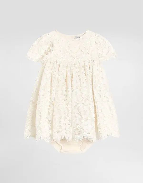 Dolce & Gabbana Lace Dress With Bloomers - White