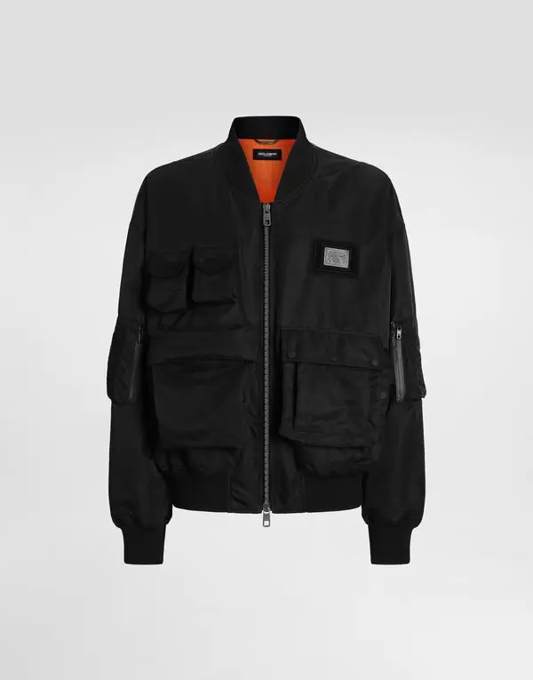 Dolce & Gabbana Nylon Gabardine Jacket - Black