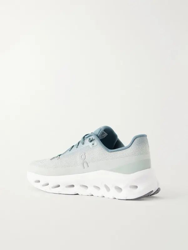 On Cloudtilt Stretch-knit Sneakers - Blue