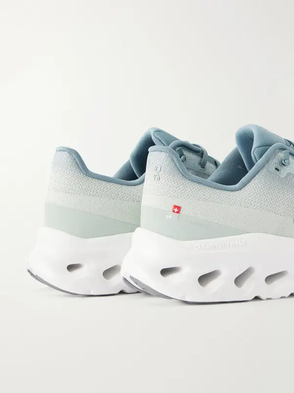 On Cloudtilt Stretch-knit Sneakers - Blue