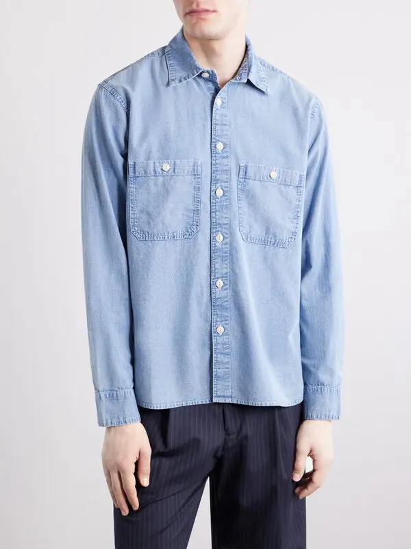 3sixteen Cotton-chambray Shirt