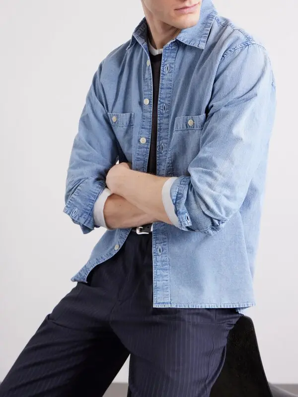 3sixteen Cotton-chambray Shirt