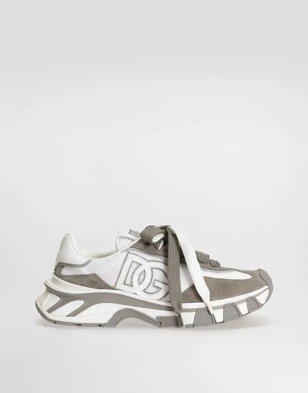 Dolce & Gabbana Dg Country Road Nylon And Leather Sneakers - Multicolor