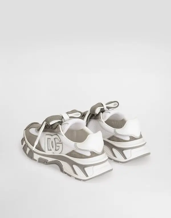 Dolce & Gabbana Dg Country Road Nylon And Leather Sneakers - Multicolor