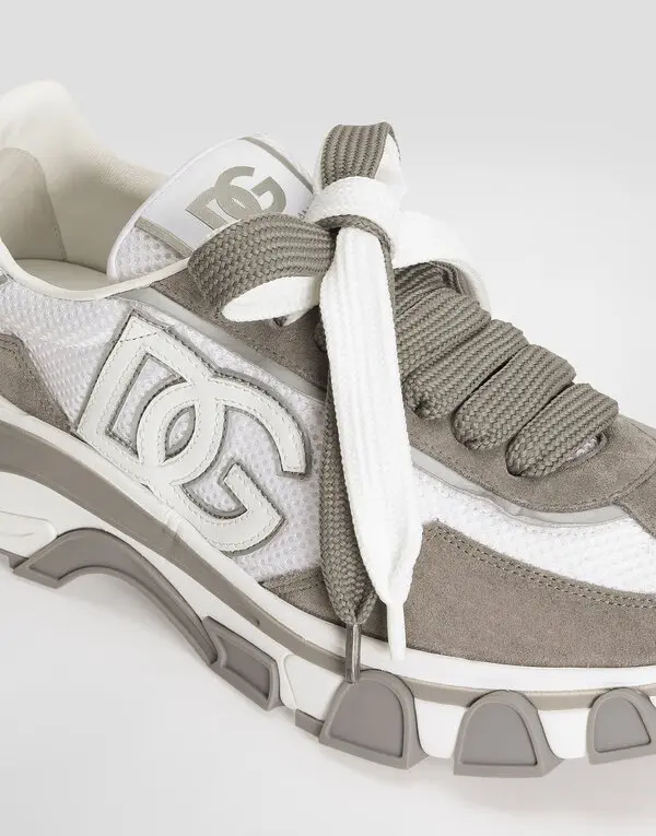 Dolce & Gabbana Dg Country Road Nylon And Leather Sneakers - Multicolor