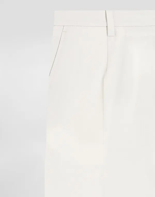 Dolce & Gabbana Wool Poplin Trousers - Beige