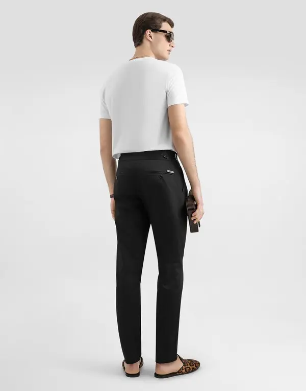 Dolce & Gabbana Cotton Gabardine Trousers
