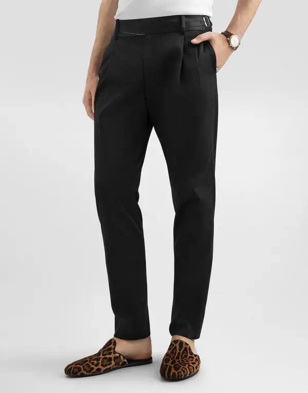 Dolce & Gabbana Cotton Gabardine Trousers