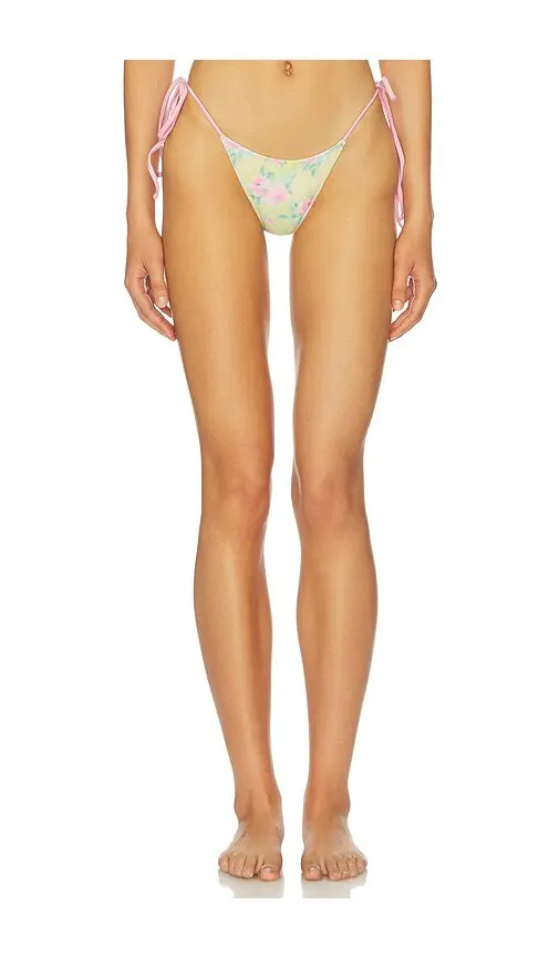 Frankies Bikinis Divine Satin Bikini Bottom - Nymphaea