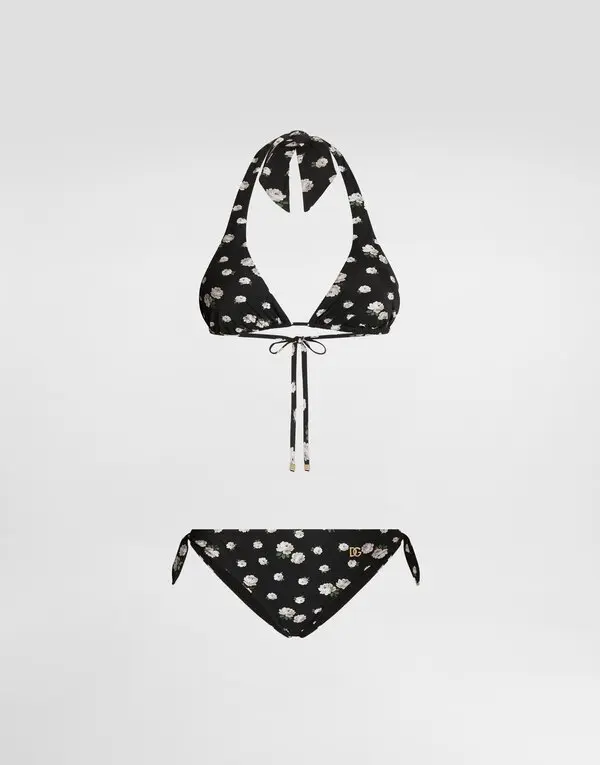 Dolce & Gabbana Rose-print Bikini - Multicolor