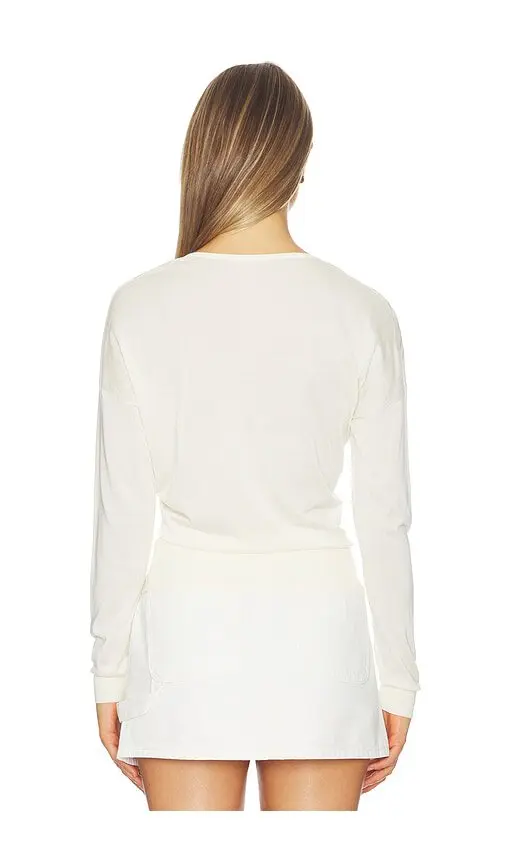 Renggli Silk Cashmere V Neck Sweater - Flat White
