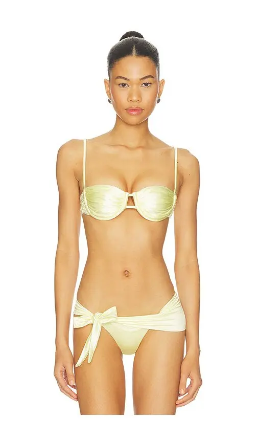 ISA BOULDER Static Bikini Top - Acid