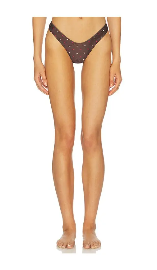 Frankies Bikinis Full Moon Satin Bottom - Honey Bug