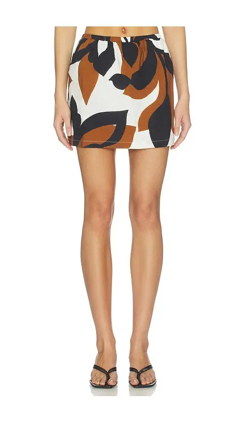 SEVEN WONDERS Alana Mini Skirt - Amoree Chocolate