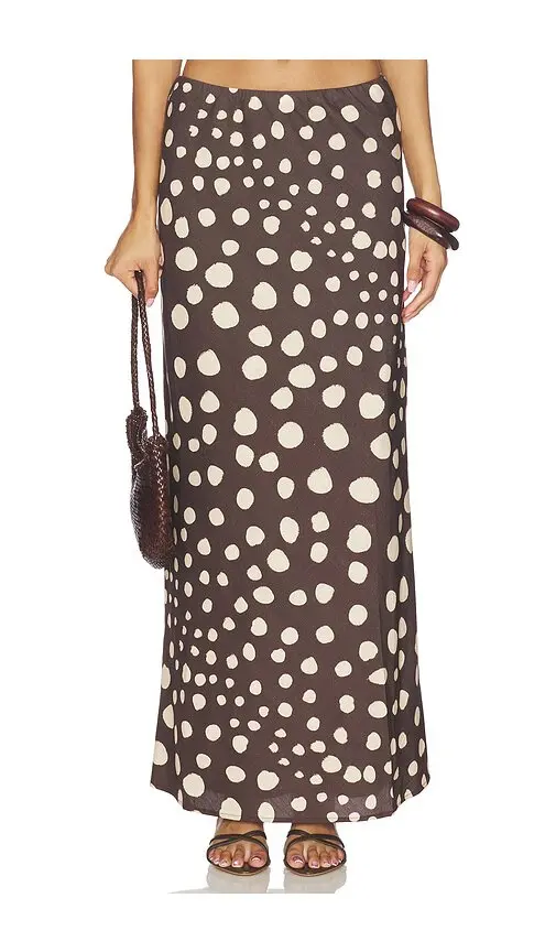 SEVEN WONDERS Billie Maxi Skirt - Chocolate Pebble
