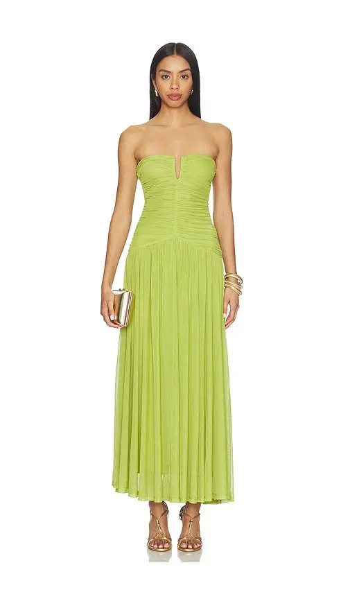 NIA Beverly Dress In Green - Peridot