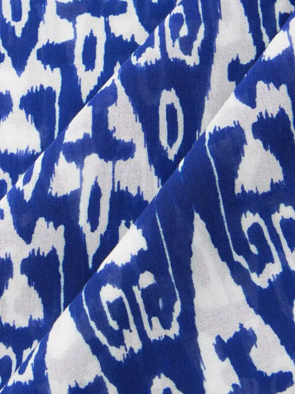 Anderson & Sheppard Printed Cotton-voile Scarf