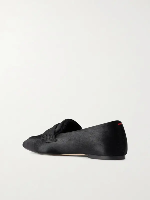 AeydĒ Alfie Pony Hair Loafers - Black