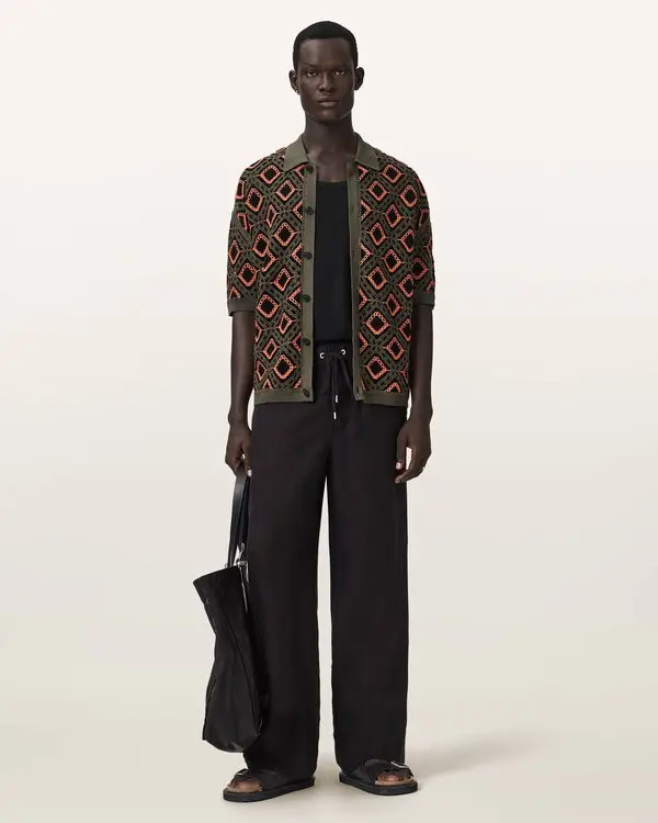 ALLSAINTS Morena Short Sleeve Cardigan - Orange