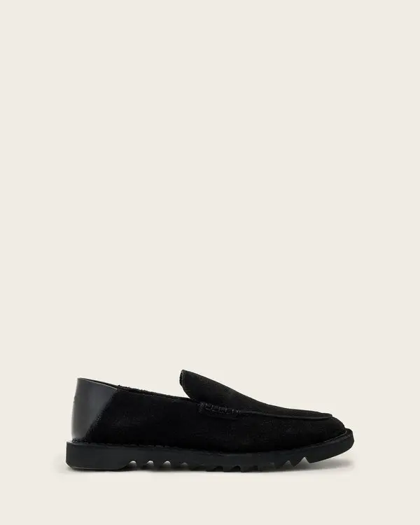 ALLSAINTS Slix Leather Loafers - Black