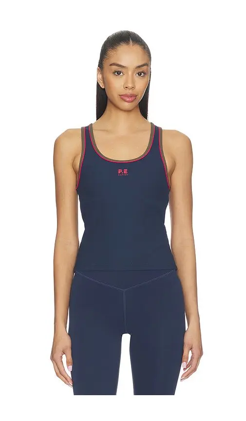 P.E Nation Nexus Rib Tank Top - Dark Navy