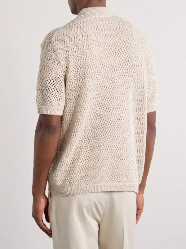 Ralph Lauren Purple Label Knitted Cotton Shirt