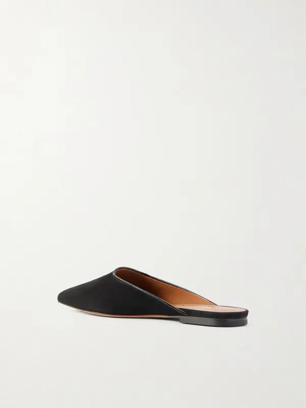 EMME PARSONS Suede Mules - Black