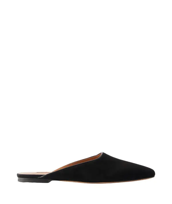 EMME PARSONS Suede Mules - Black