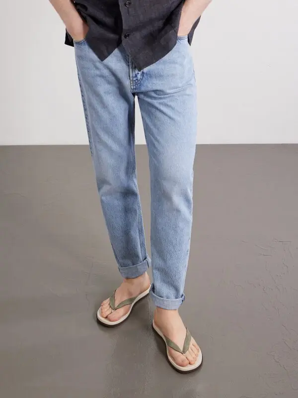 Brunello Cucinelli Suede Flip Flops - Neutrals