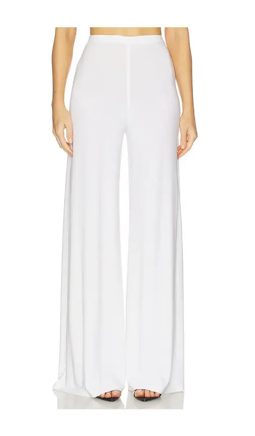 Norma Kamali Lifestyle Bias Pant - Snow White