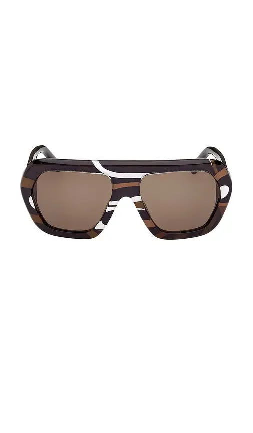 Emilio Pucci Geometric Sunglasses - Brown