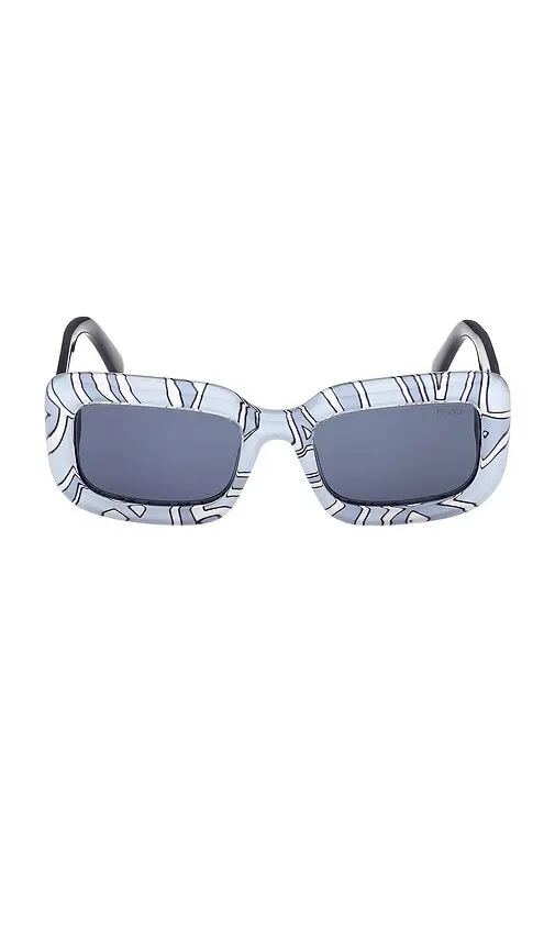Emilio Pucci Rectangular Sunglasses - Blue