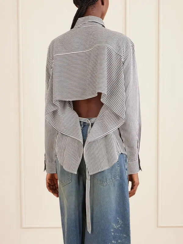 AGOLDE Theo Striped Poplin Shirt