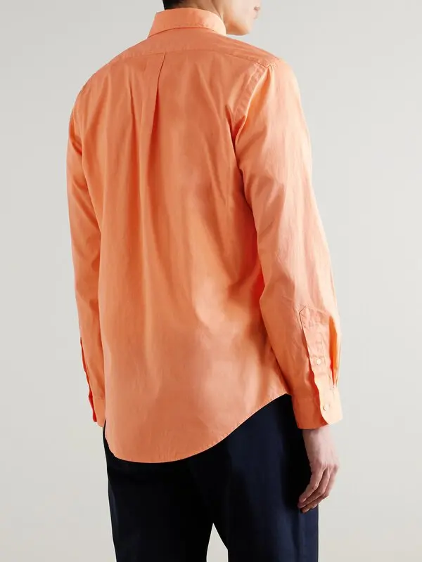Polo Ralph Lauren Logo-embroidered Cotton Shirt - Orange