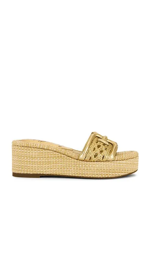 Sam Edelman Pauleena Weave Sandal - Amber Gold