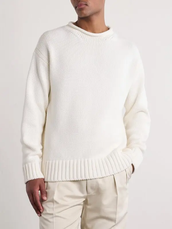 Ralph Lauren Purple Label Knitted Cotton Sweater