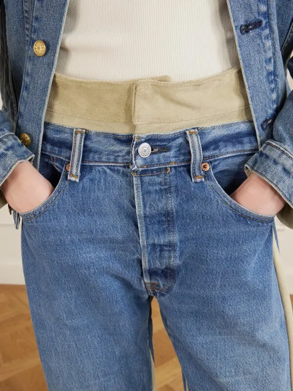 B Sides Double Waistband Rework Wide-leg Jeans