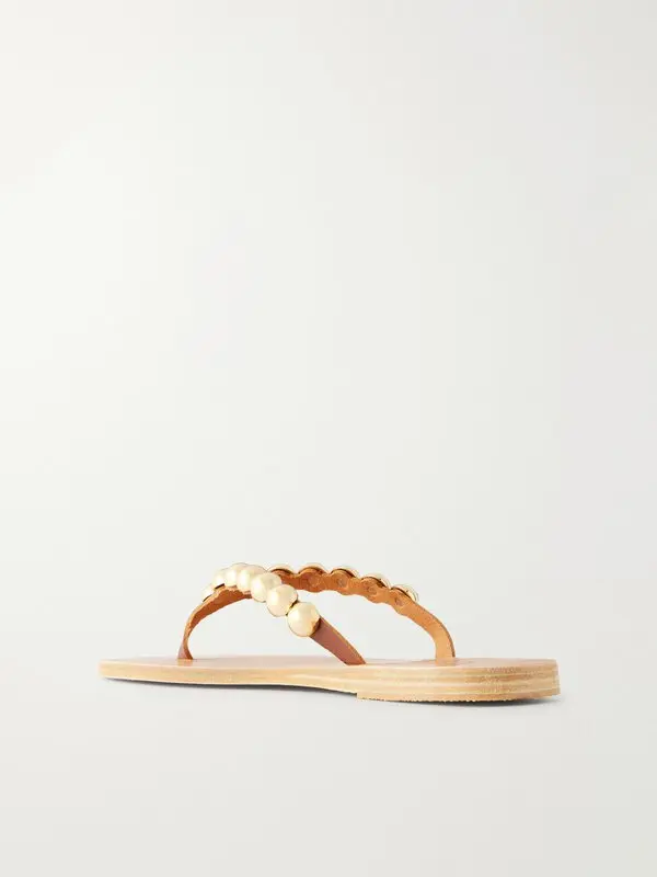 ANCIENT GREEK SANDALS Endoxi Studded Leather Sandals