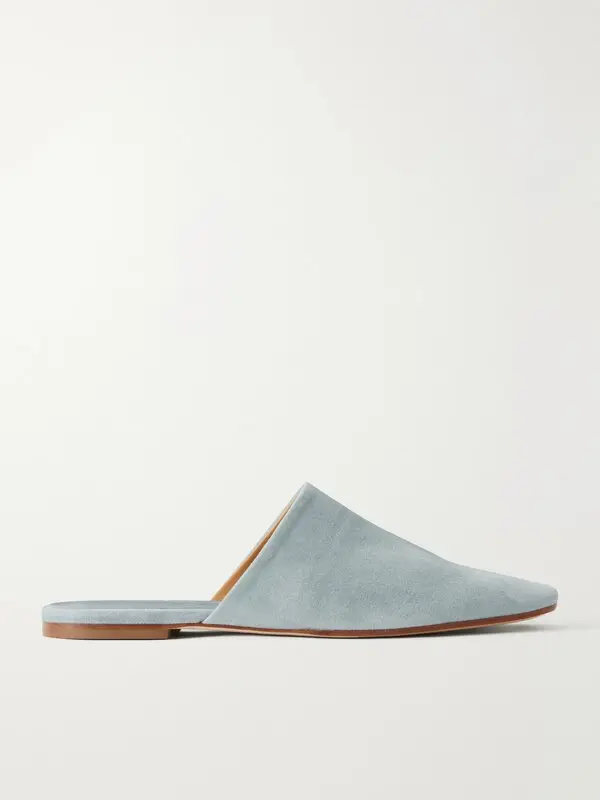 AeydĒ Rega Suede Slides - Blue