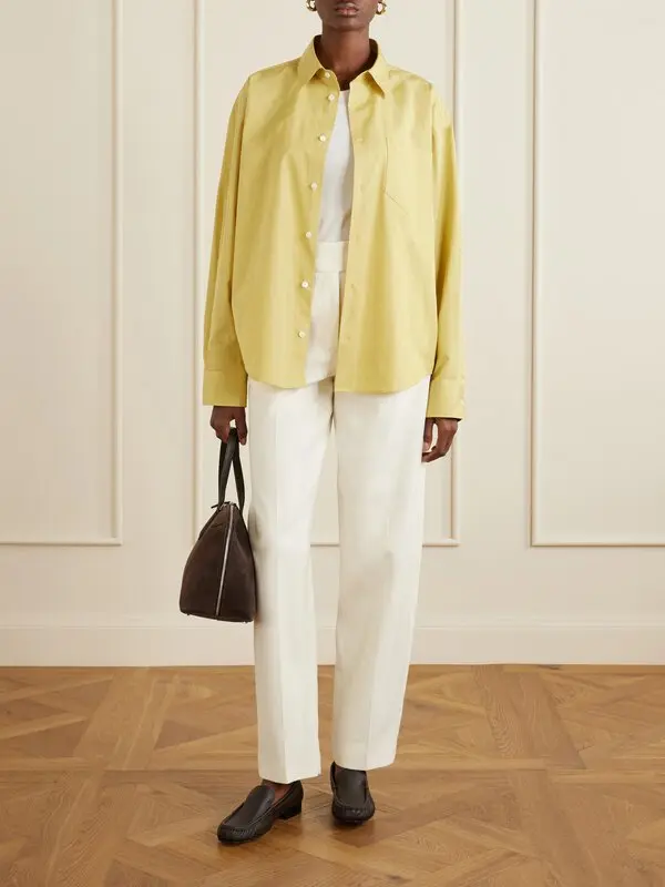 AMI Paris Cotton-poplin Shirt - Yellow