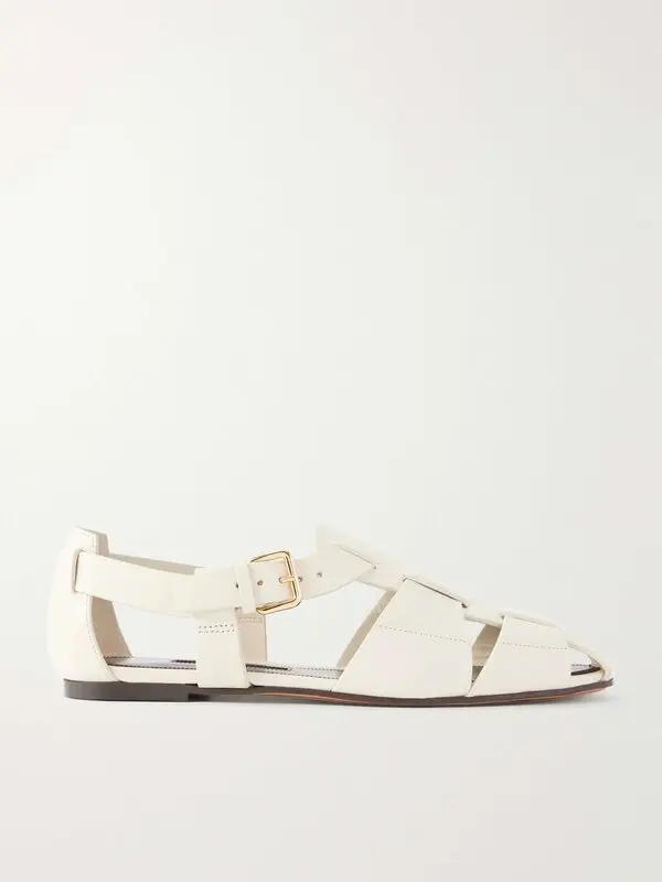 EMME PARSONS Ernest Leather Sandals - Ivory