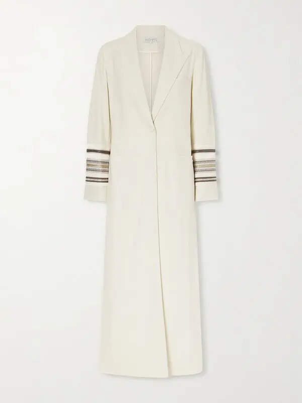 ABADIA Benny Embroidered Twill Coat