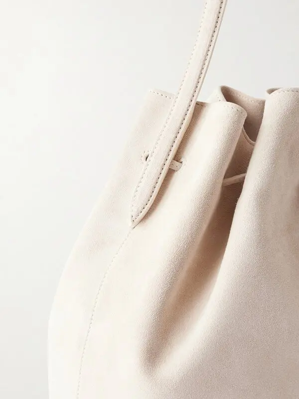 LIFFNER Charm Suede Drawstring Shoulder Bag