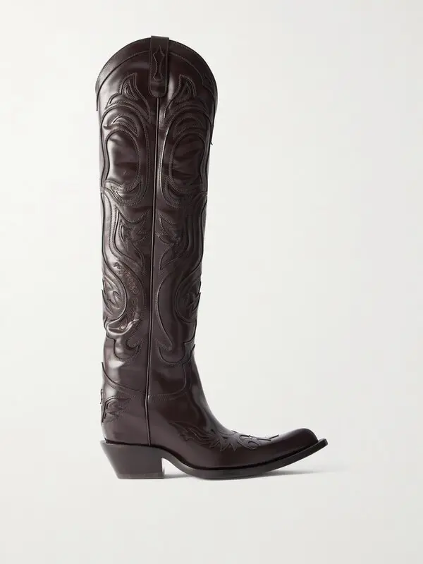 Acne Studios Leather Knee High Boots